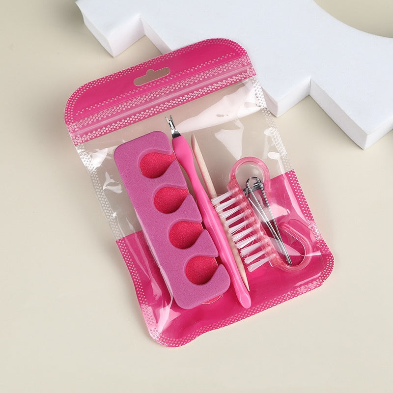 6-in-1 Magenta Nail Care Kit – Everything You Need for Salon-Perfect N – Sassytip