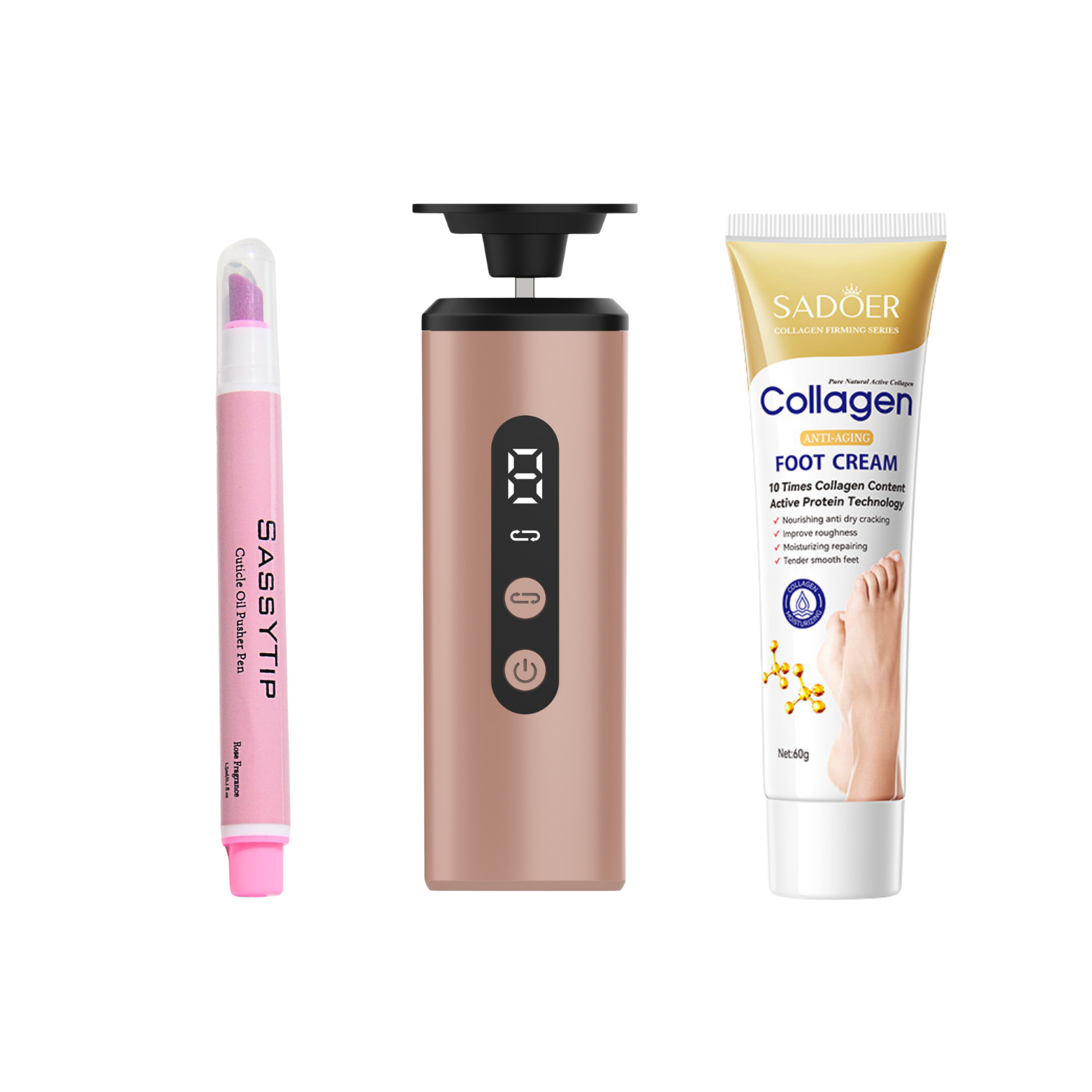 Complete Foot Care Kit – Exfoliating Pen + Nourishing Foot Cream + Cal – Sassytip