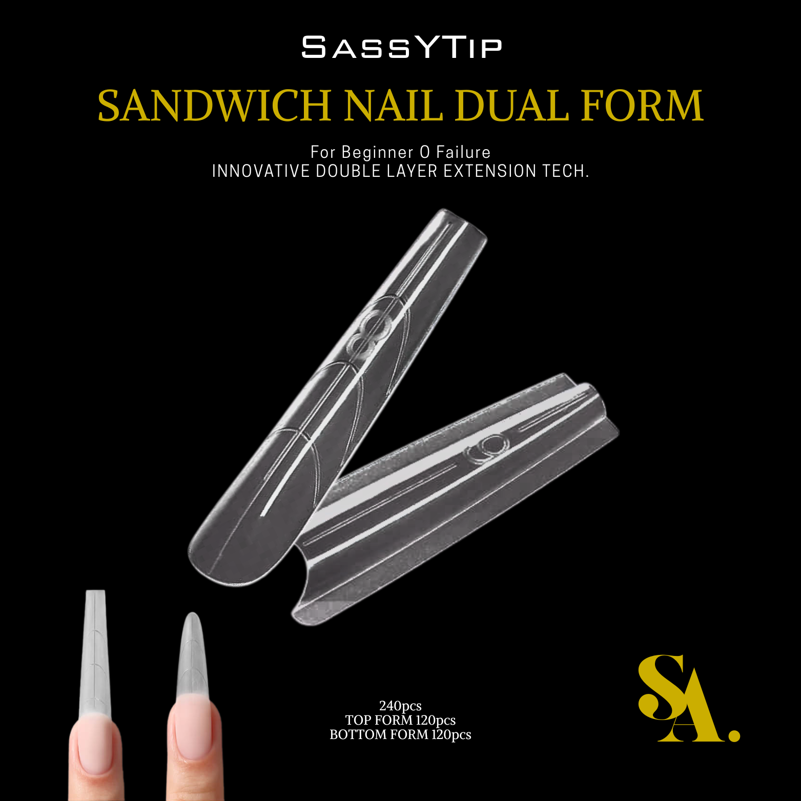 Sandwich Nail Extensions-Dual Forms – Sassytip