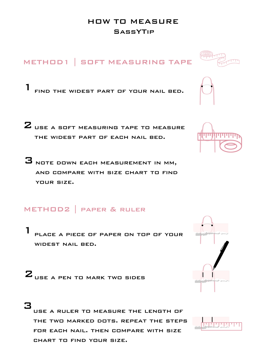 Size Guide – Sassytip
